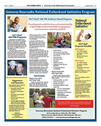 Gateway Buncombe National Fatherhood Initiative Program – The Urban News