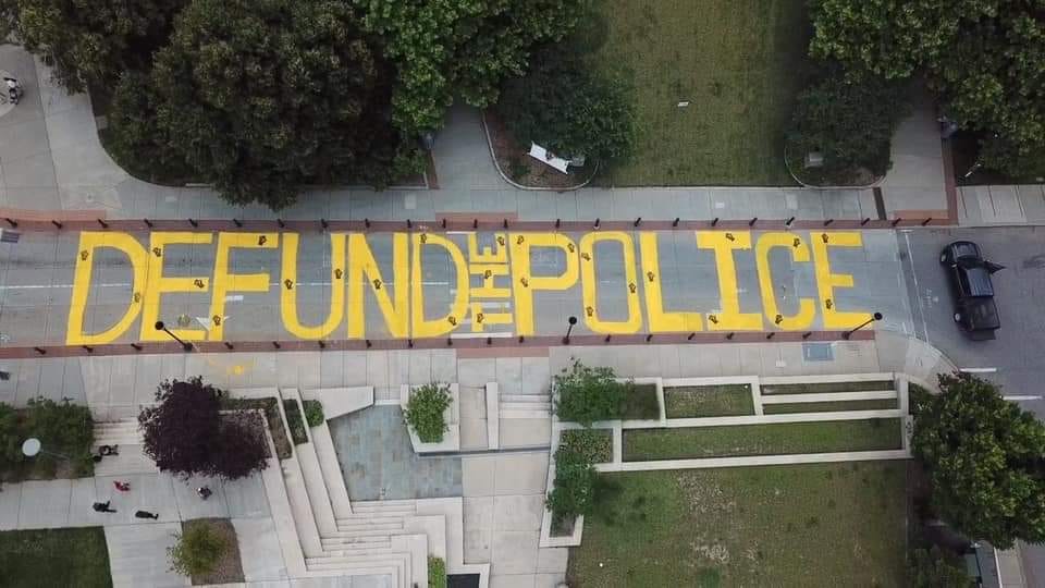 Protestors Paint Defund Police Mural – The Urban News
