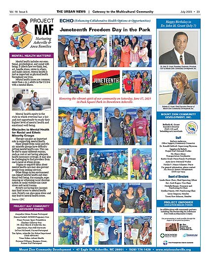 Mount Zion Community Development – July 2023 – The Urban News